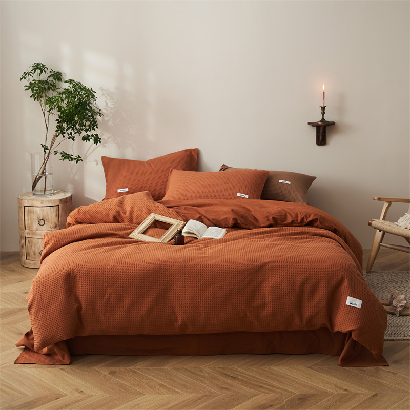 waffle style bedding set-1551 | NANTONG JUEAI HOME TEXTILE